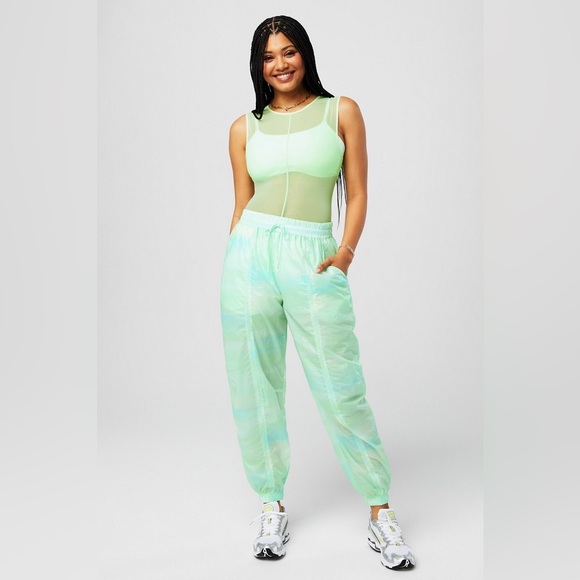 Fabletics | Pants & Jumpsuits | Nwt Fabletics Sheer Ripstop Parachute ...